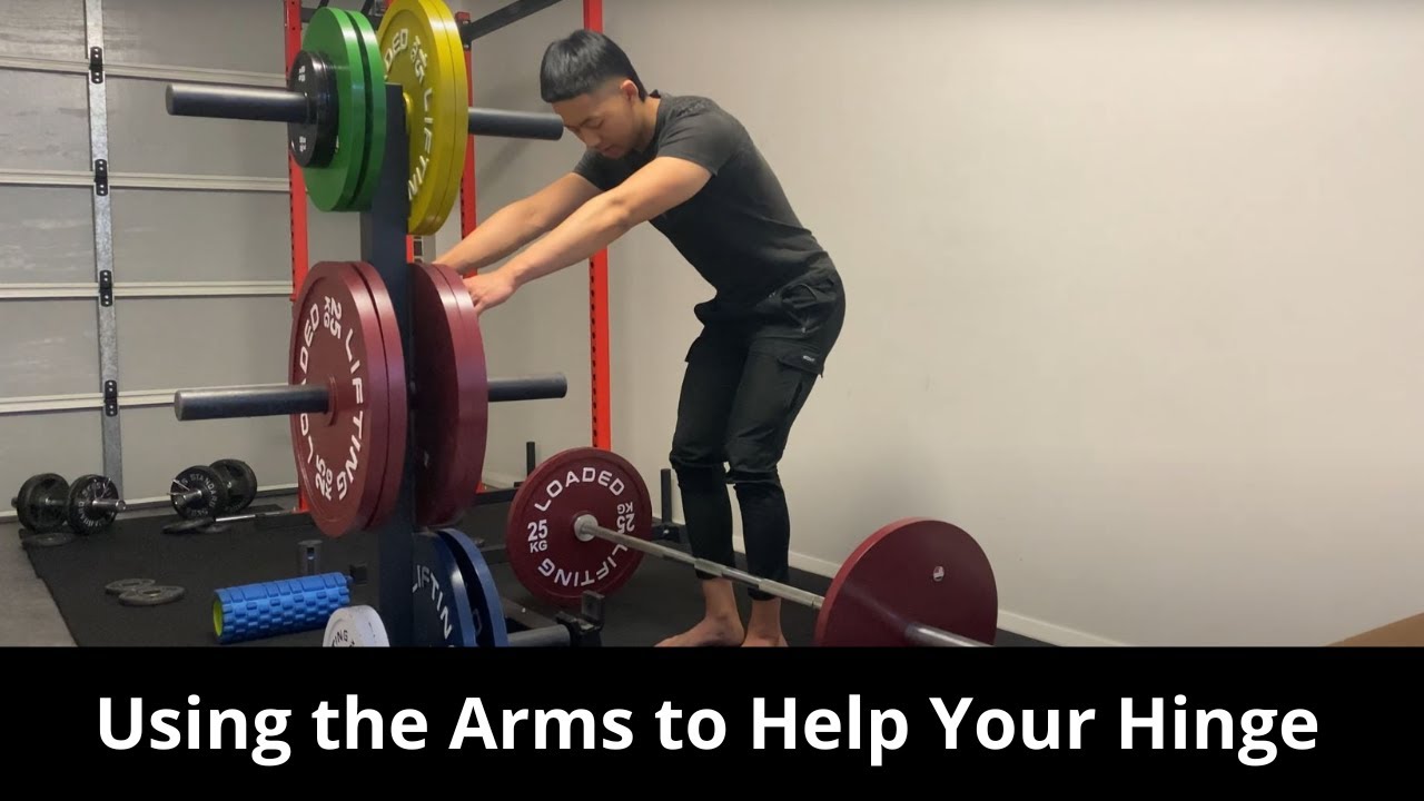 How to Use the Arms to Hinge in the Deadlift - YouTube