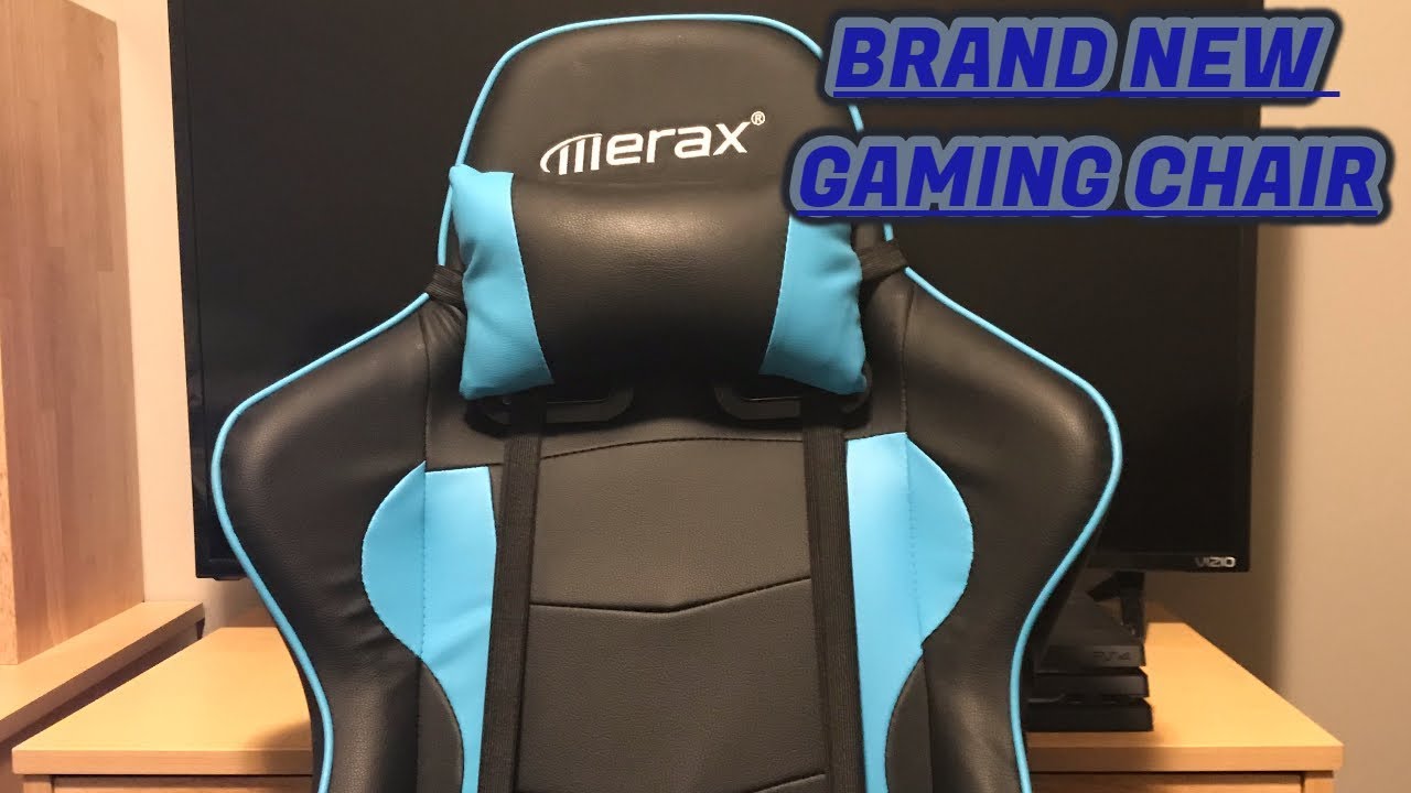 UNBOXING NEW MERAX BLUE GAMING CHAIR (Beautiful) - YouTube