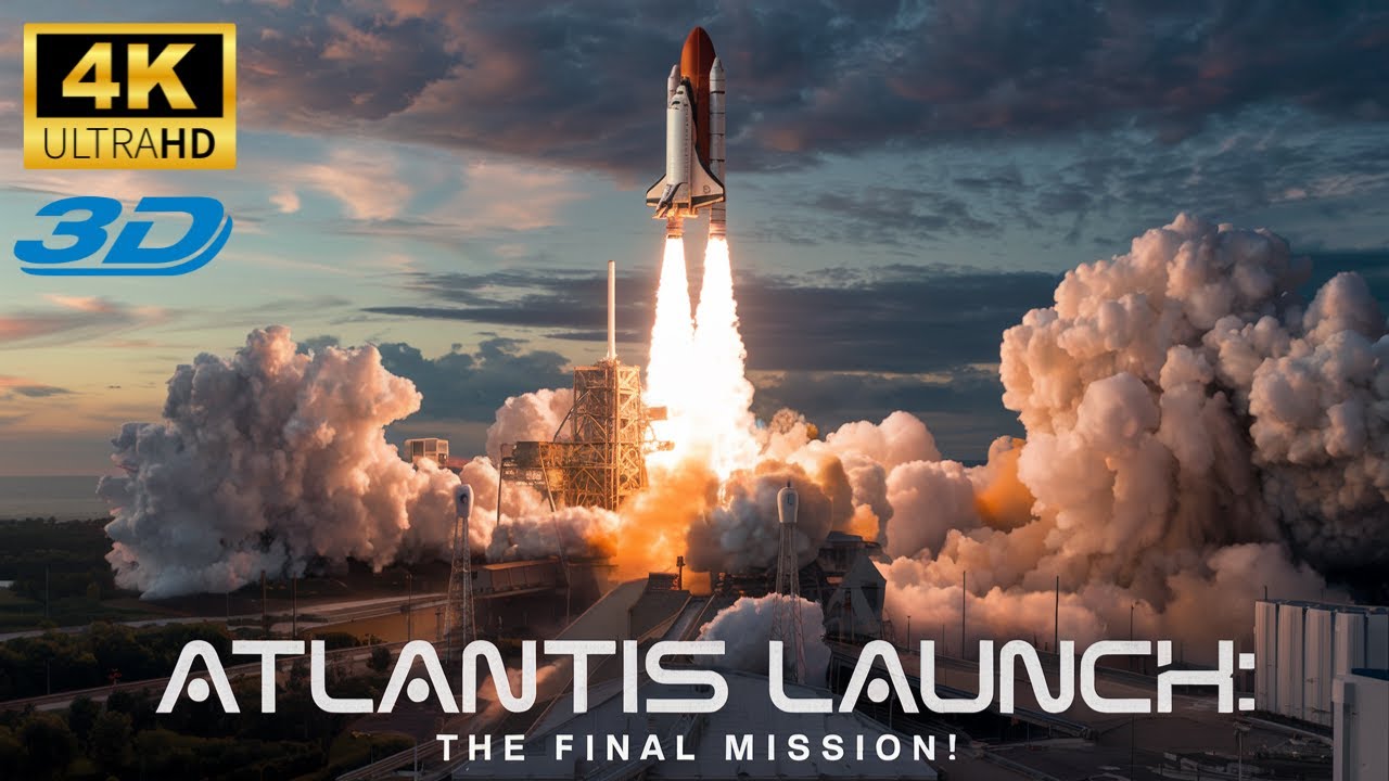 🚀 Atlantis' Last Mission: Epic STS-125 Launch in 3D 4K 60fps! 🔥🌍 - YouTube