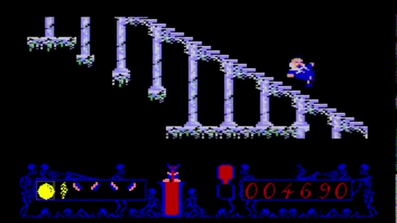Longest staircase fall in gaming history? (Vampire's Empire for the C64 ...