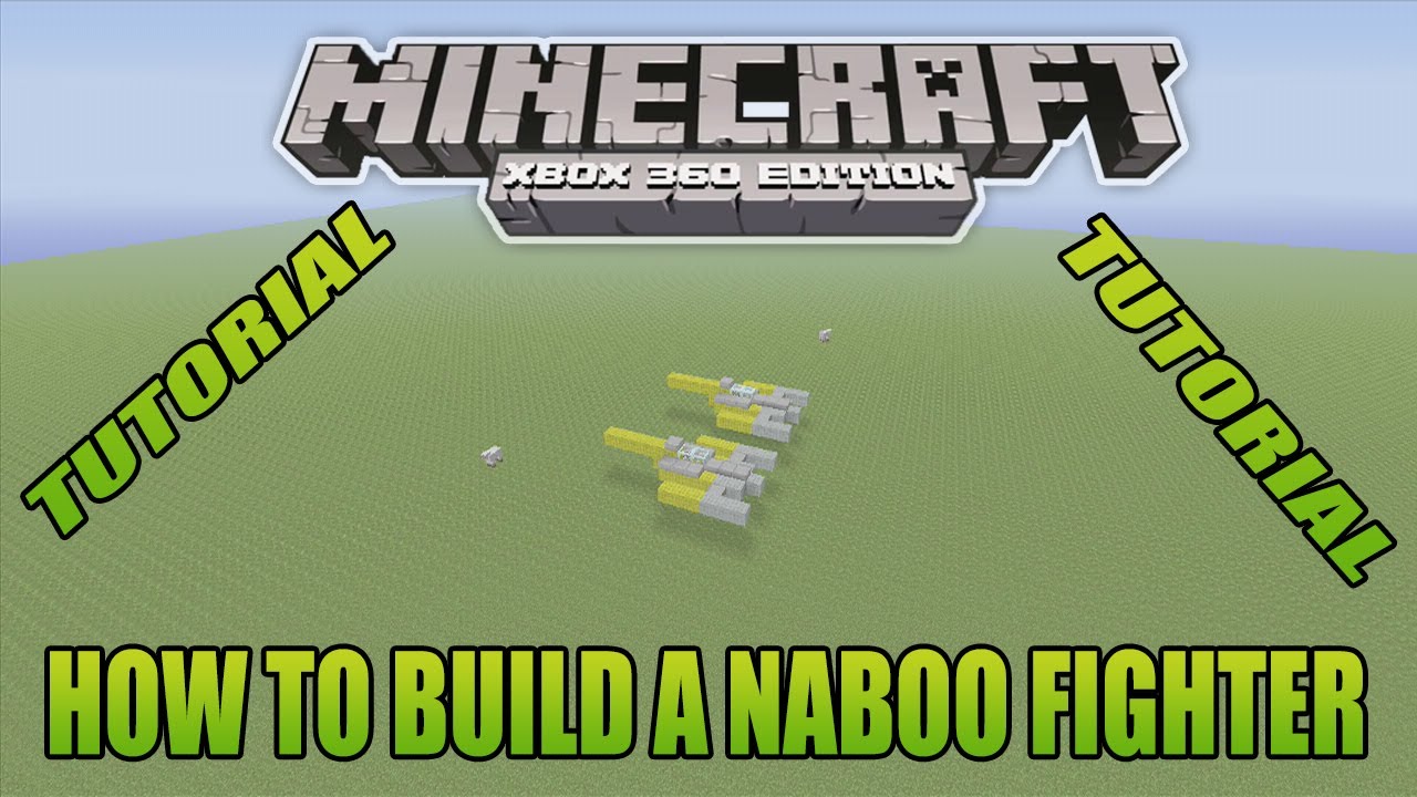Minecraft Xbox Edition Tutorial How to Build A Naboo Fighter - YouTube