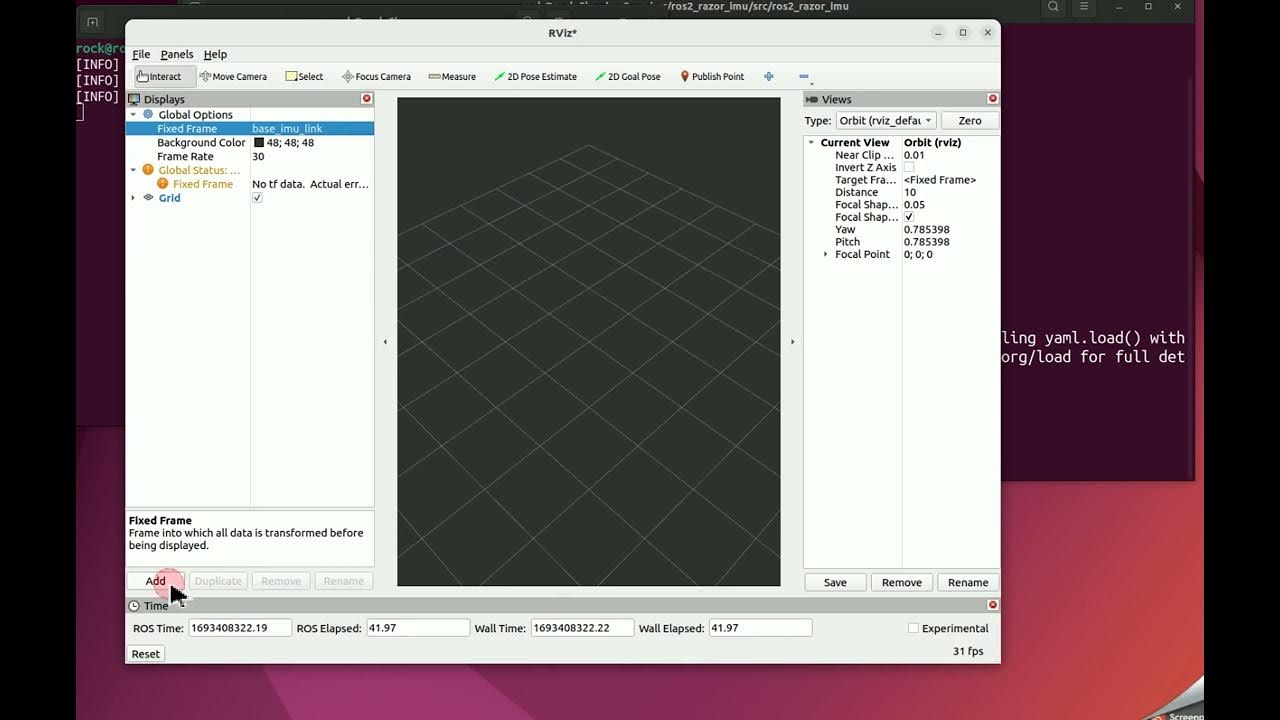 9DoF Razor IMU on radxa5b with ros2-rolling - YouTube