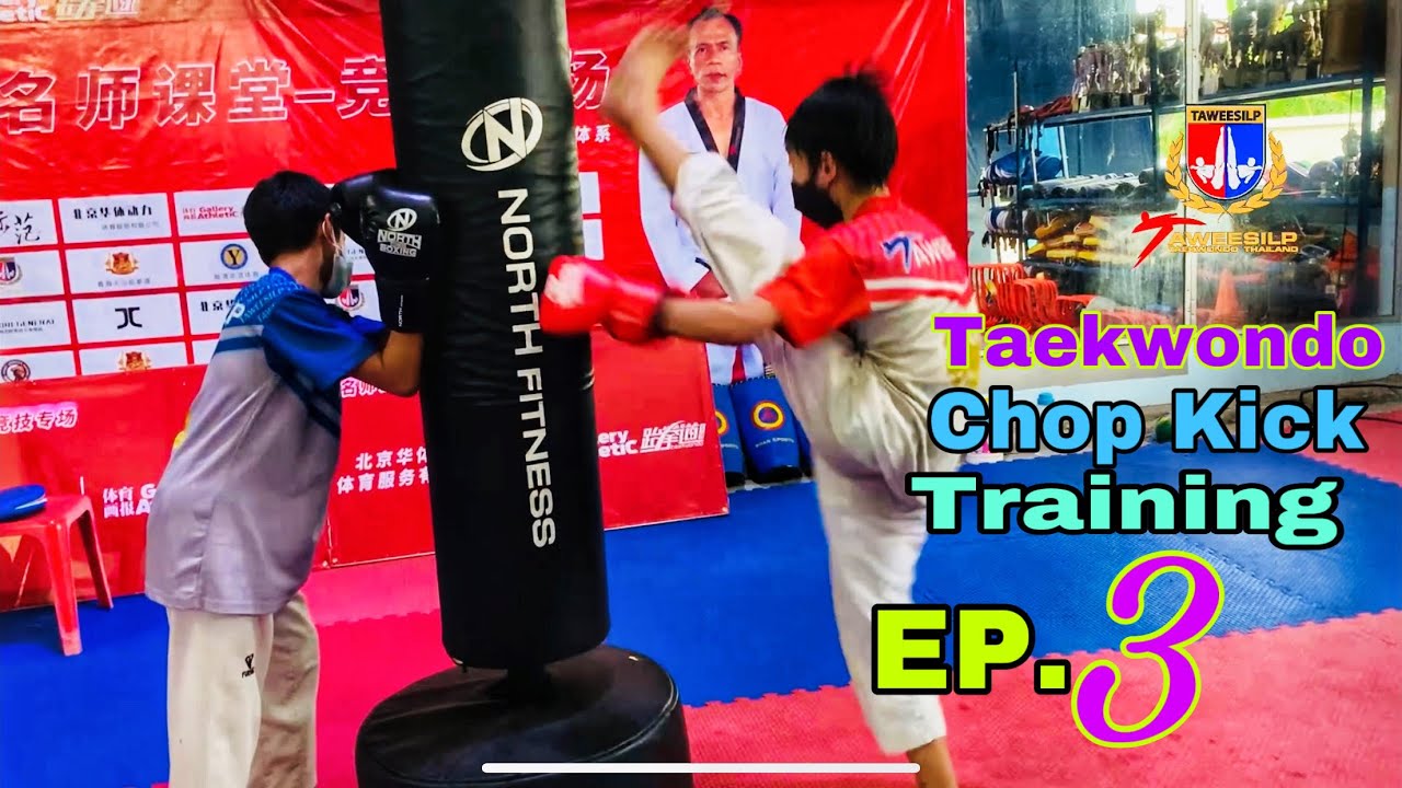 Taekwondo Chop Kick Training🥋EP.3 - YouTube