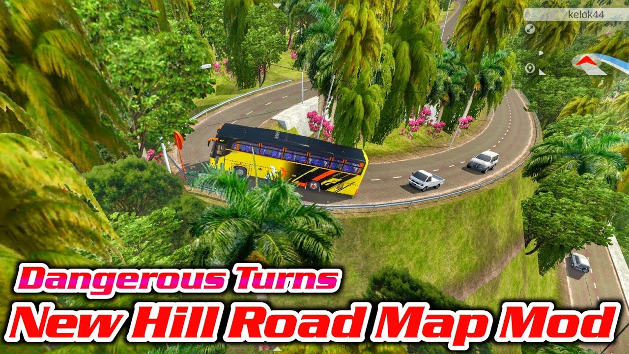 New Hill Road Map. Dangerous Turns Bottom Road's Bussid Download Link ...