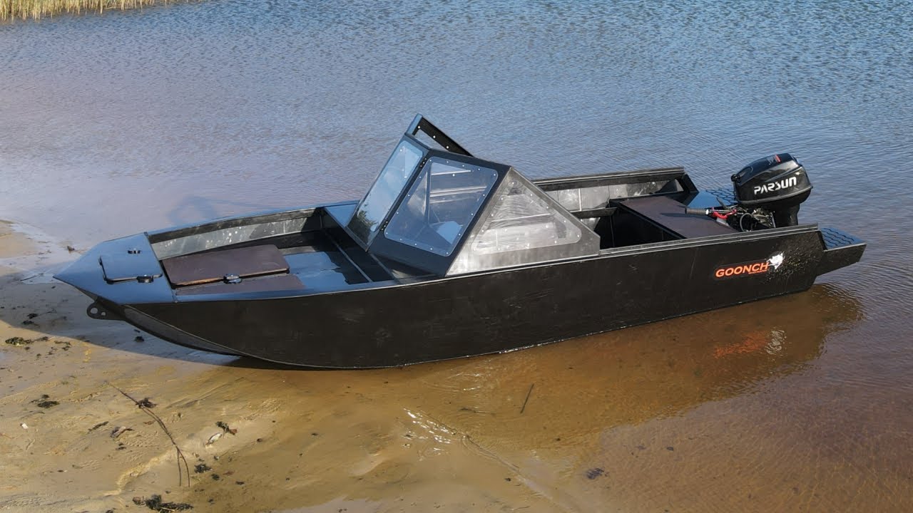 Обзор и тест моторной лодки GOONCH 4.0 fish M под мотором parsun 9.9 ...