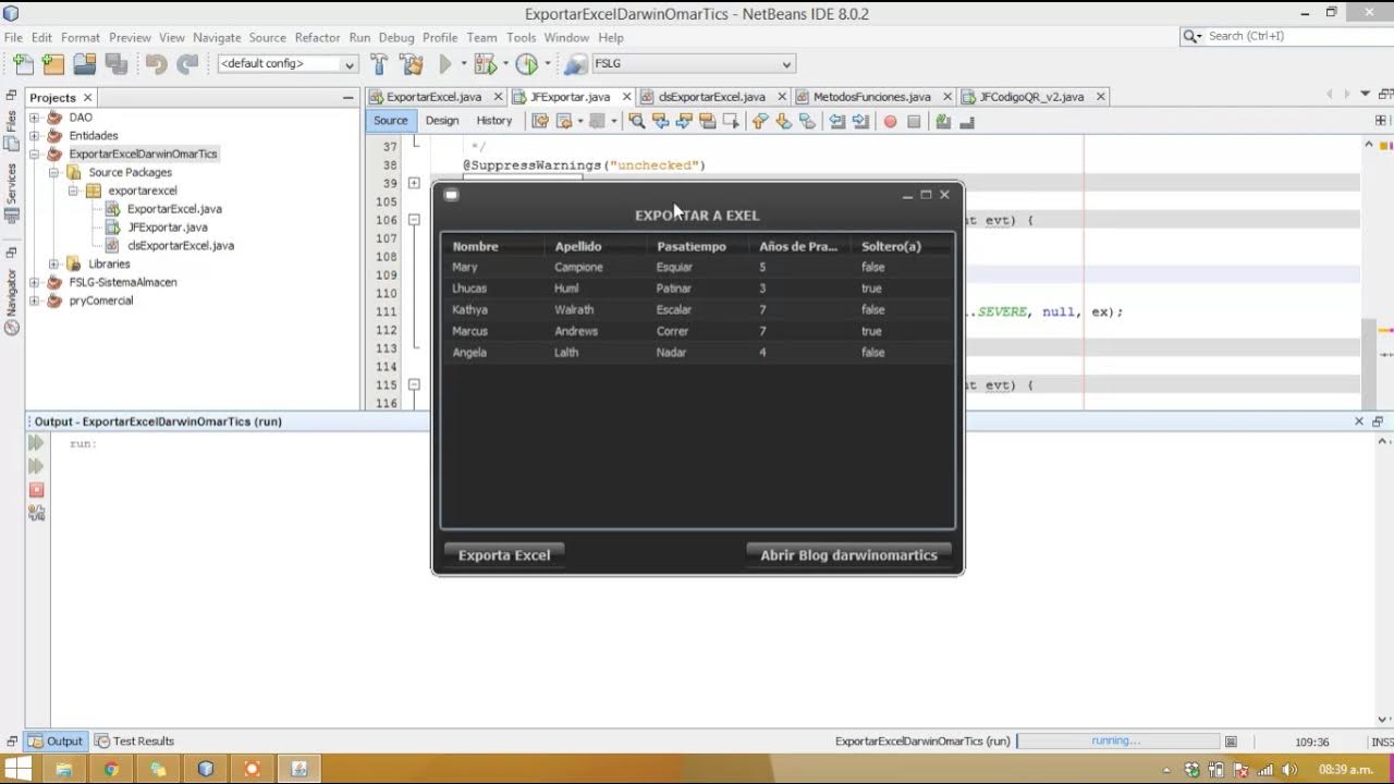 Exportar un Jtable a excel en java + código - YouTube