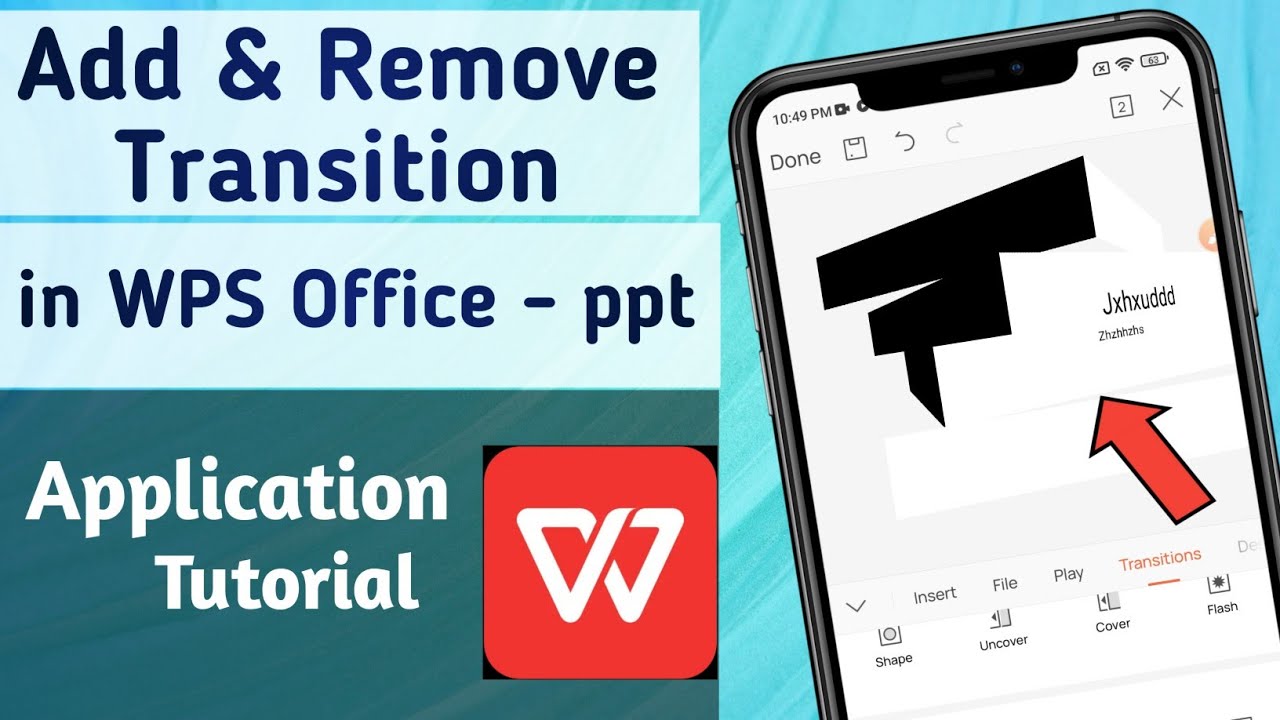 How to Add or Remove Transition in PPT Presentation on WPS Office App ...