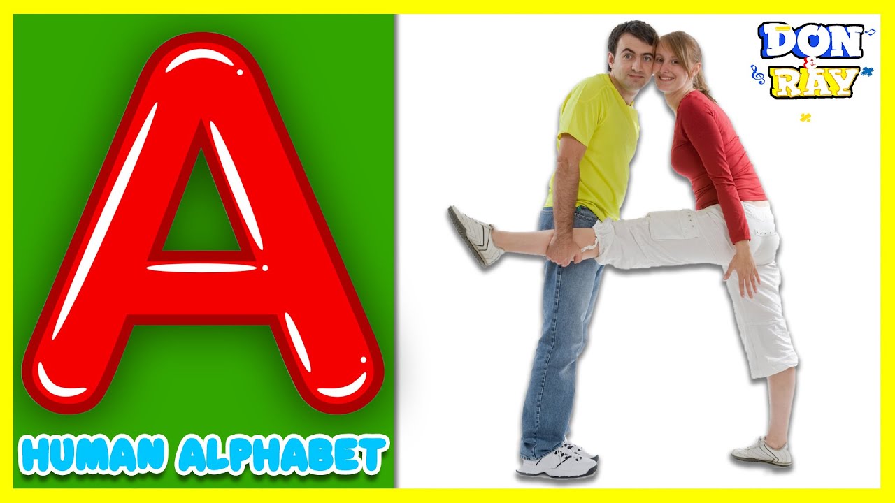 Human Alphabet letters ️ Learn ABC, Human Alphabet for Kids, Toddlers ️ ...