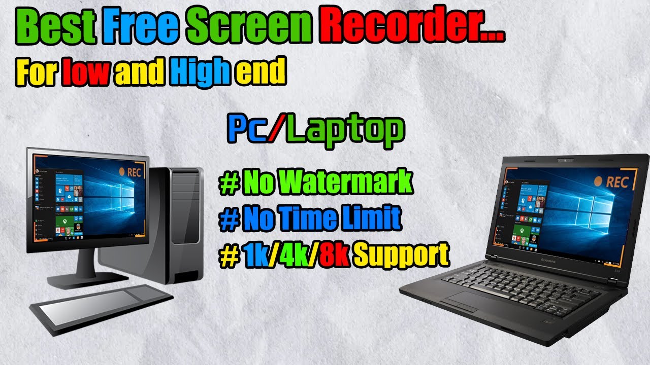 Best Free Screen Recorder For Low End PC/Laptop // Best Screen Recorder ...