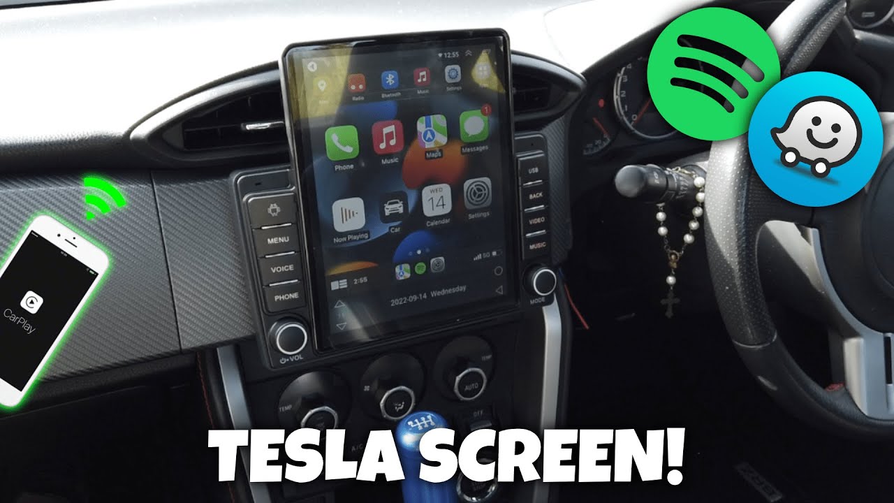 Tesla-Style Screen for Toyota 86 2012-2016 with Apple CarPlay/Android ...