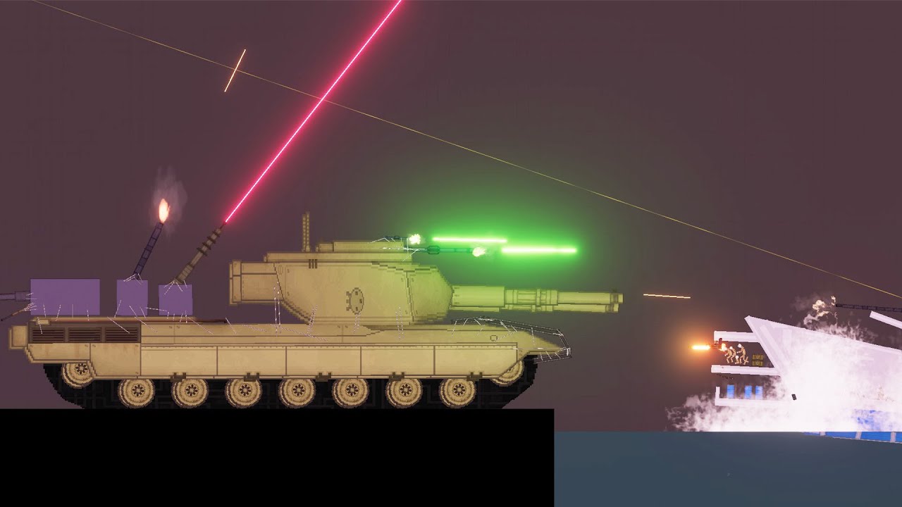 Land Cruiser P.1000 Ratte vs Warships in People Playground - YouTube