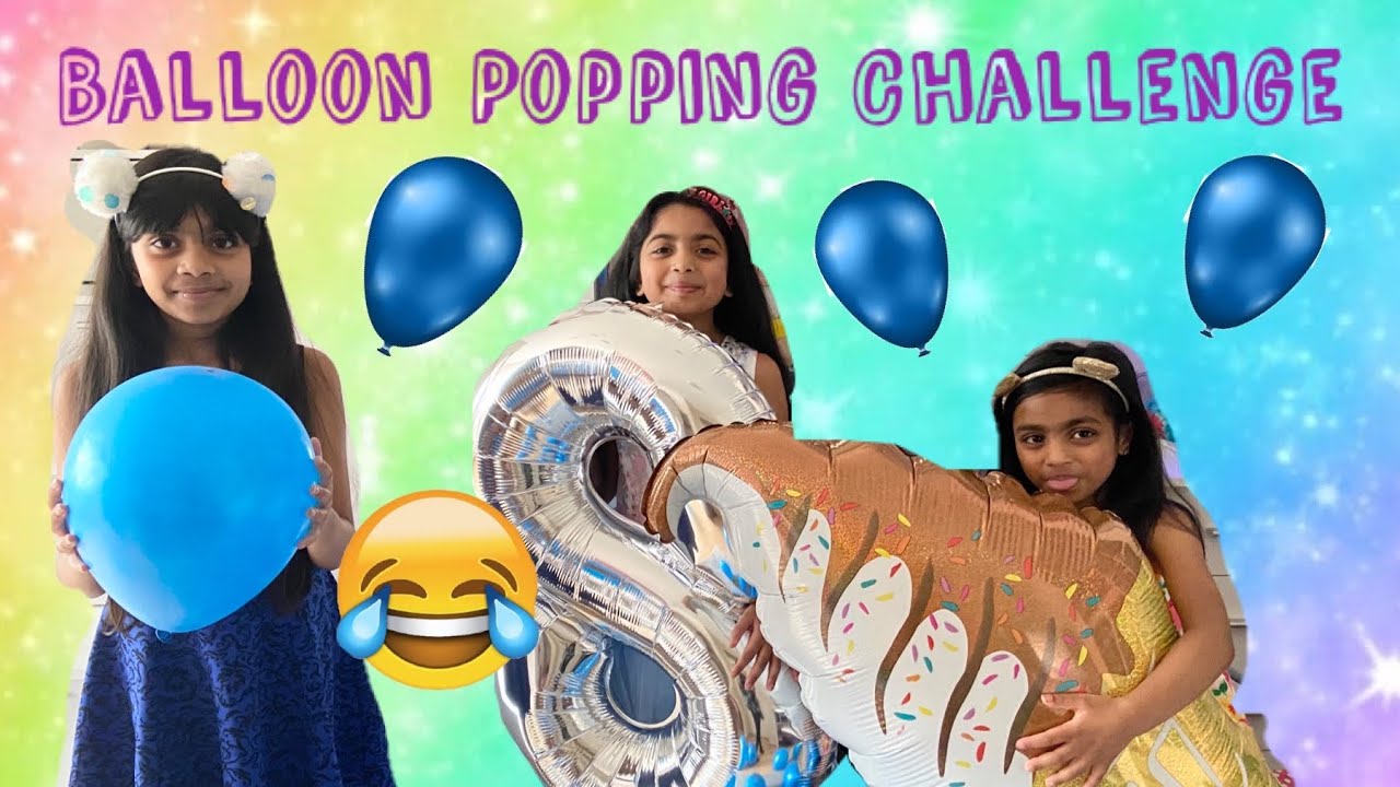 Balloon Popping Challenge, Kids Trio of Stars - YouTube