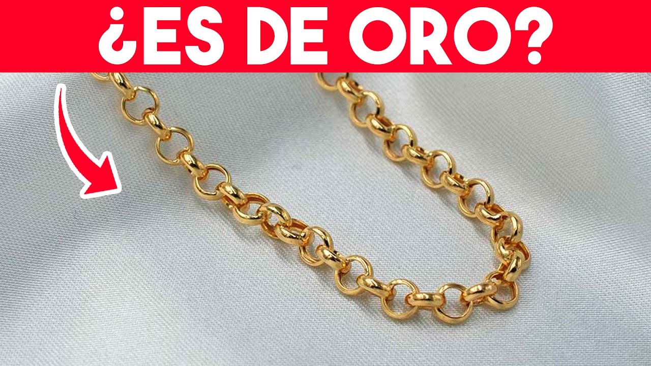 Como SABER si una CADENA es de ORO (4 METODOS) - YouTube