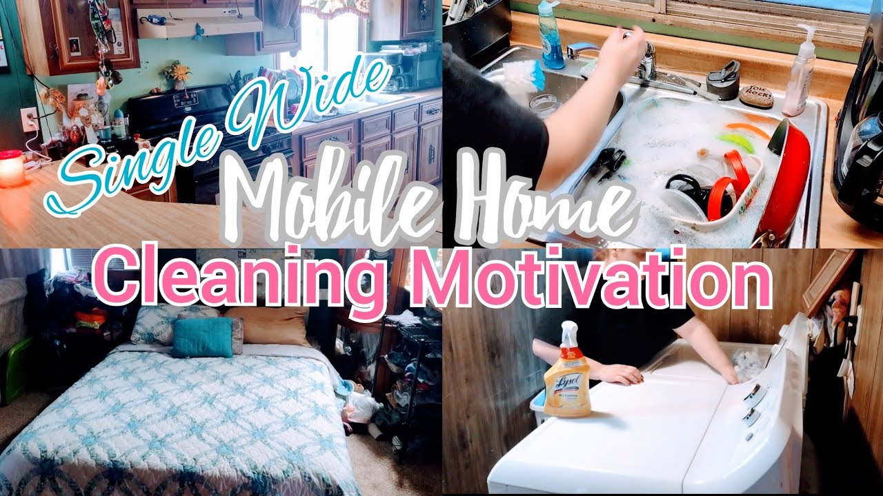 NEW SINGLE WIDE MOBILE HOME Clean with me | cleaning motivation ...