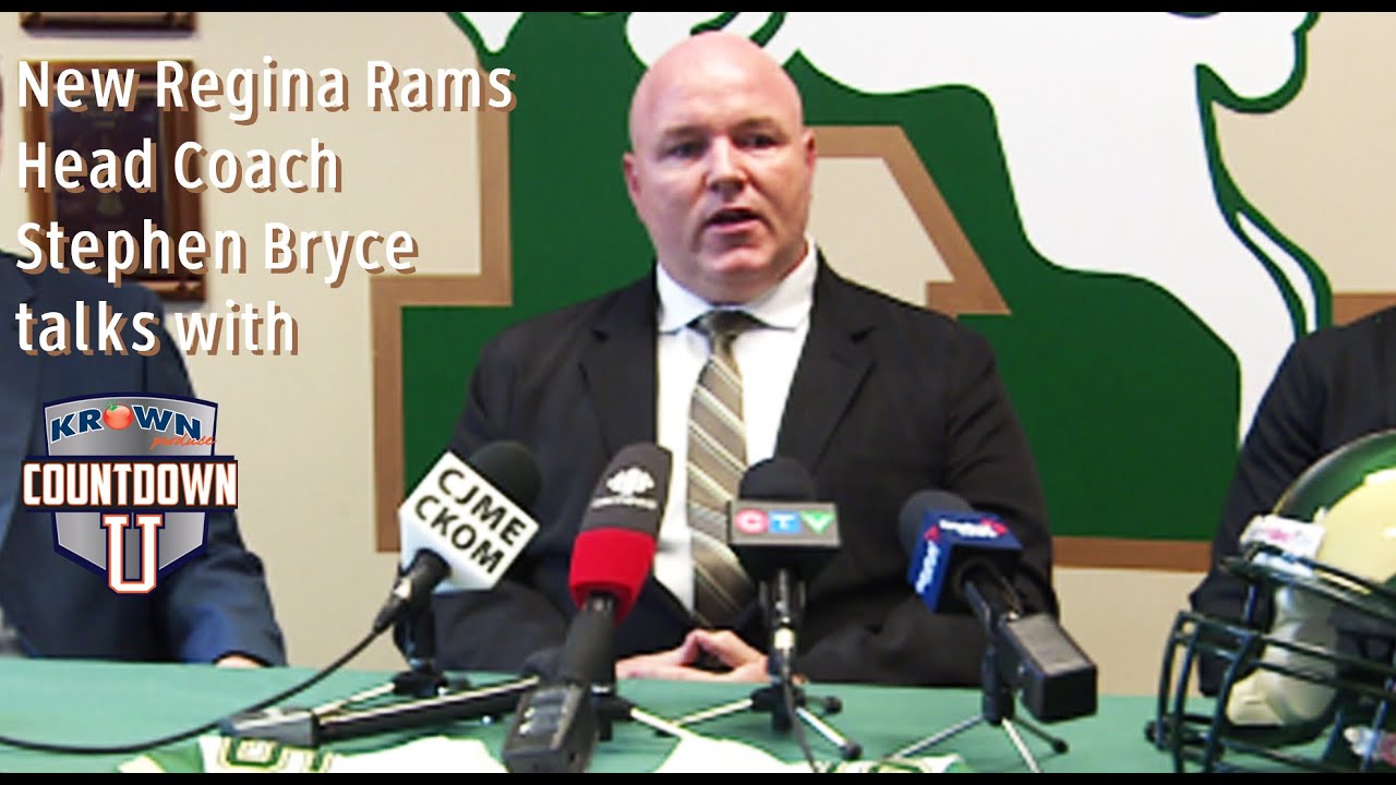 New Regina Rams HC Stephen Bryce talks with KCU - YouTube