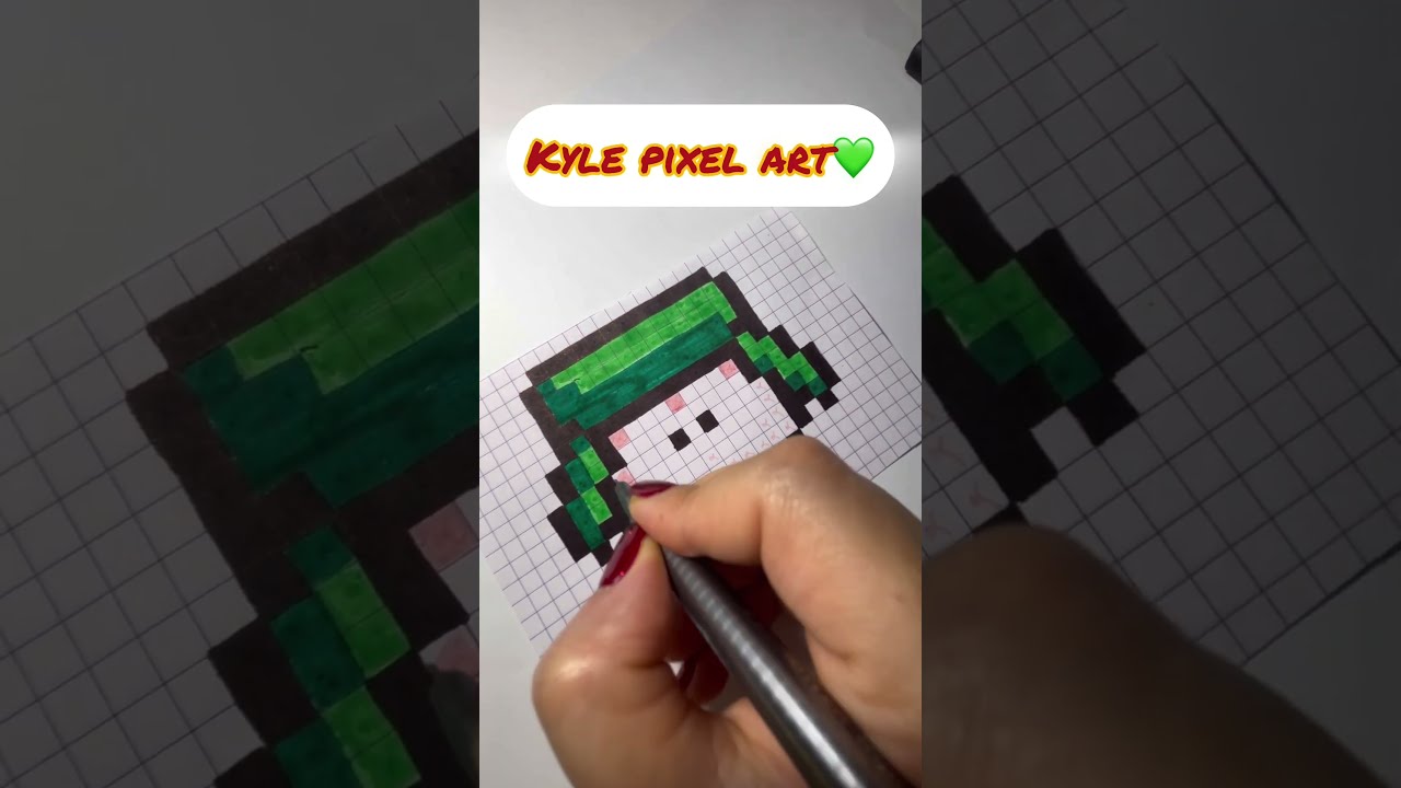 pixel art:Kyle pixel art idea 💚 - YouTube