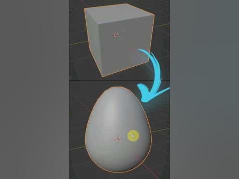 How to make an egg in Blender, Blender timelapse 3D modeling #blender #3d #cgian - YouTube