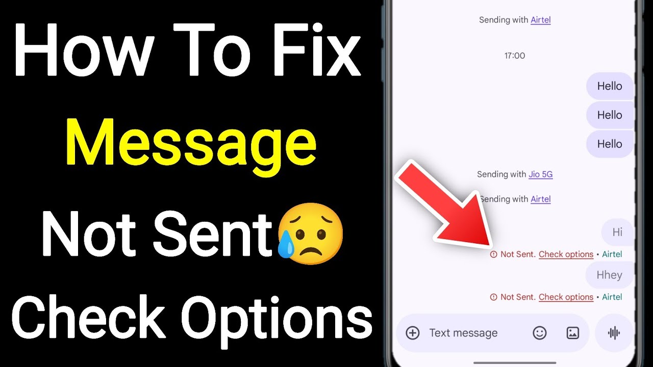 Message Not Sent Check options || Message Waiting to connect Check ...