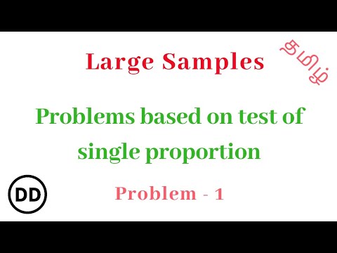 Large Samples - Problems based on test for single proportion, Problem ...