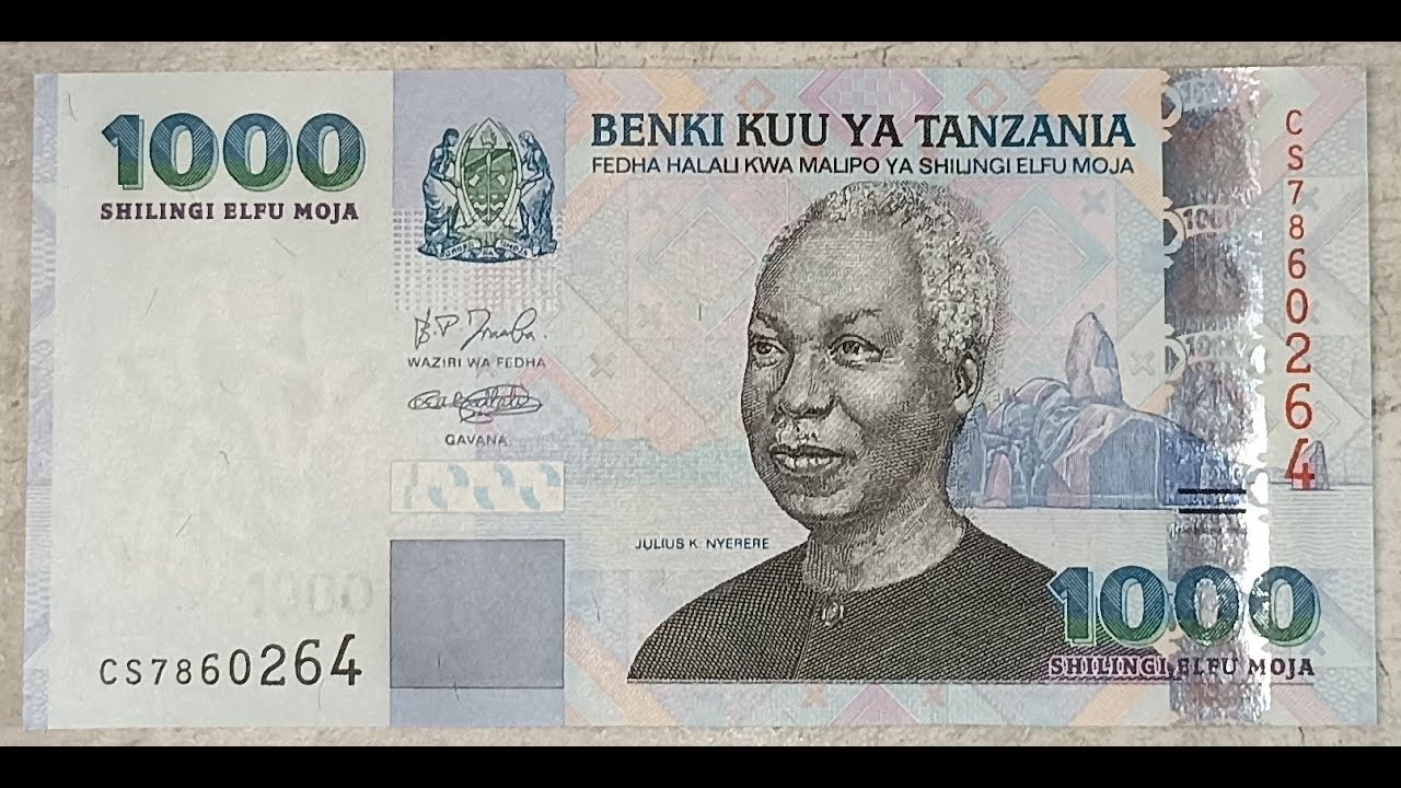 TANZANIA TANSANIA 1000 SHILLINGI 2006 BANKNOTES COLLECTING PAPER MONEY ...