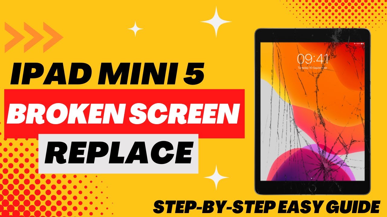 Ipad Mini 5 Broken Screen Replacement (A2133) Home Button Replacement ...