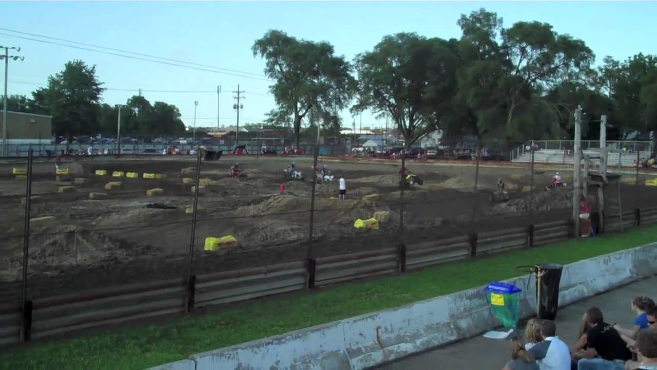 Rush County Fair MX Race Quads 450 A Class - YouTube
