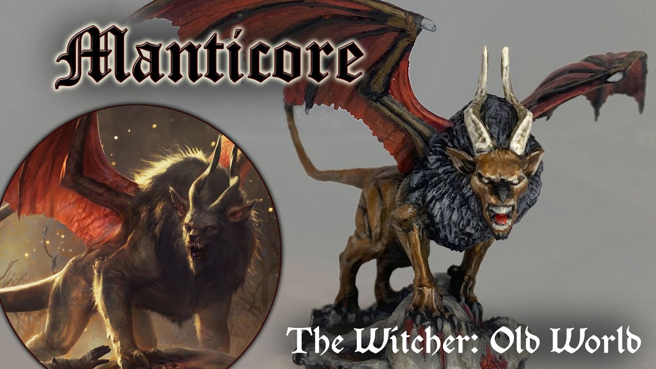 Painting the Manticore from The Witcher: Old World - YouTube