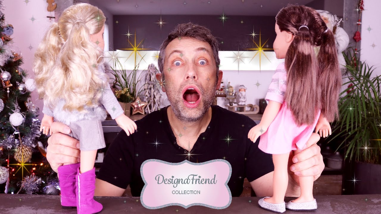 Aimée et Victoria : les deux poupées DESIGNAFRIEND version XXL ! Giant Dolls - YouTube