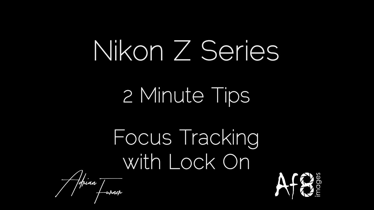 NIKON Z SERIES - 2 MINUTE TIPS #42 = 'Focus Tracking with Lock On' in the nikon z5, z6 & z7 ...