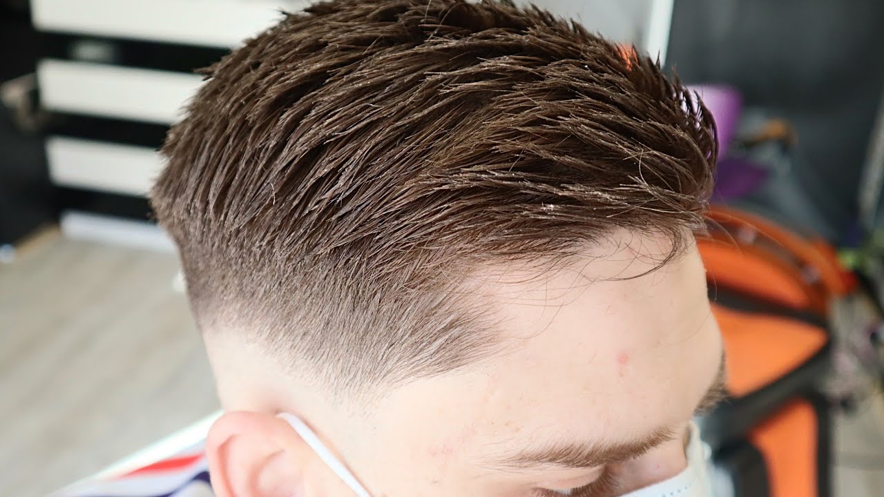 ASMR HAIRCUT - Super Clean MID FADE step by step - Barber Tutorial ...