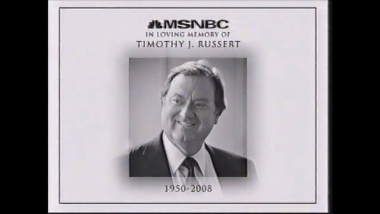2008 Tim Russert Memorial (MSNBC) WOC - YouTube