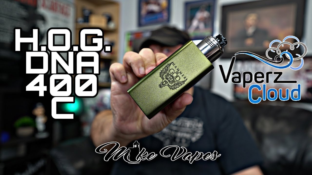 Vaperz Cloud Hammer Of God DNA400c Quad 18650 Mod! - YouTube
