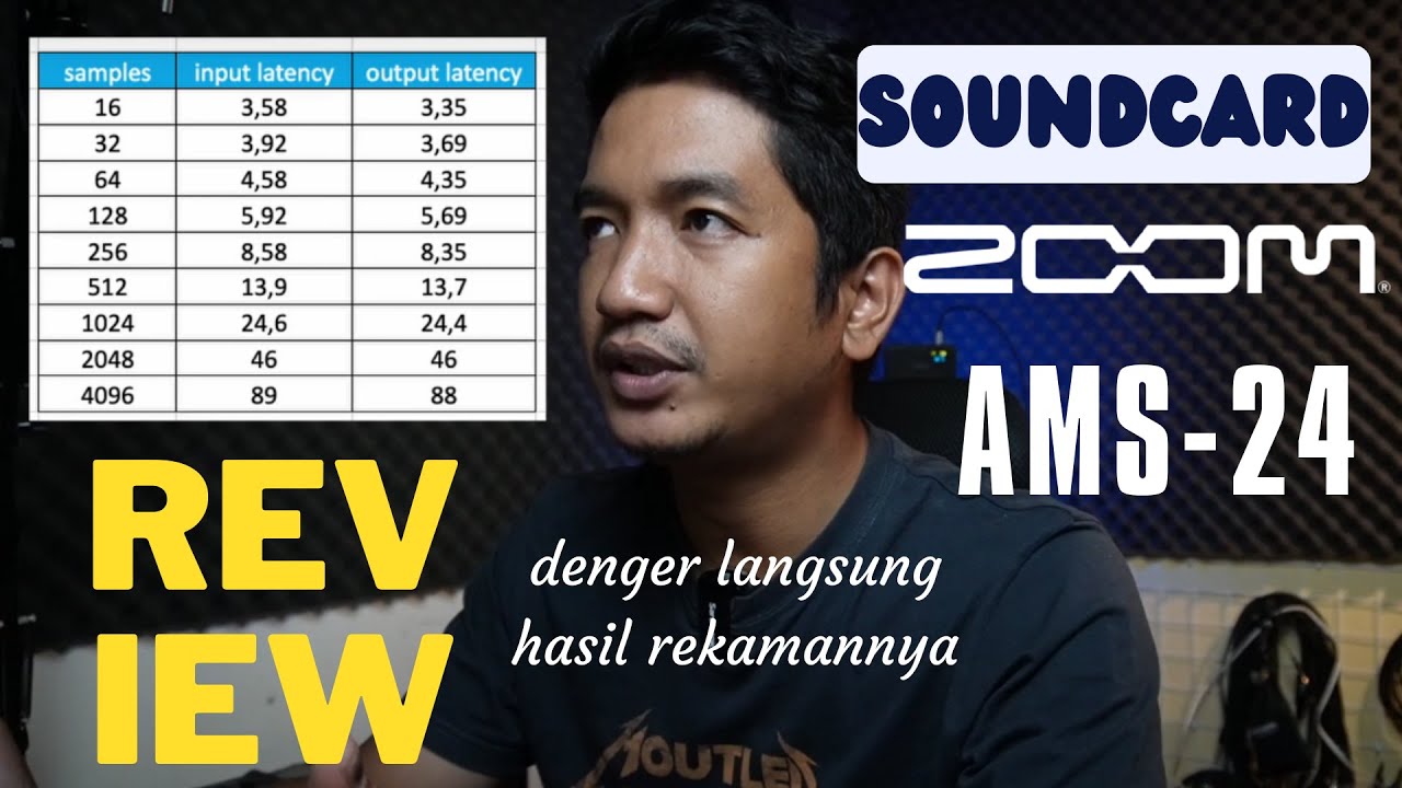 SOUNDCARD bocilll ZOOM AMS-24 Review - YouTube