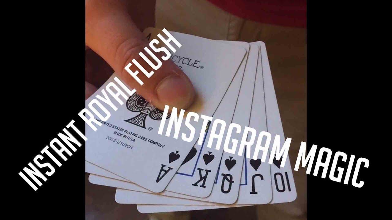 INSTANT ROYAL FLUSH!!! // CRAZY CARD TRICK - YouTube