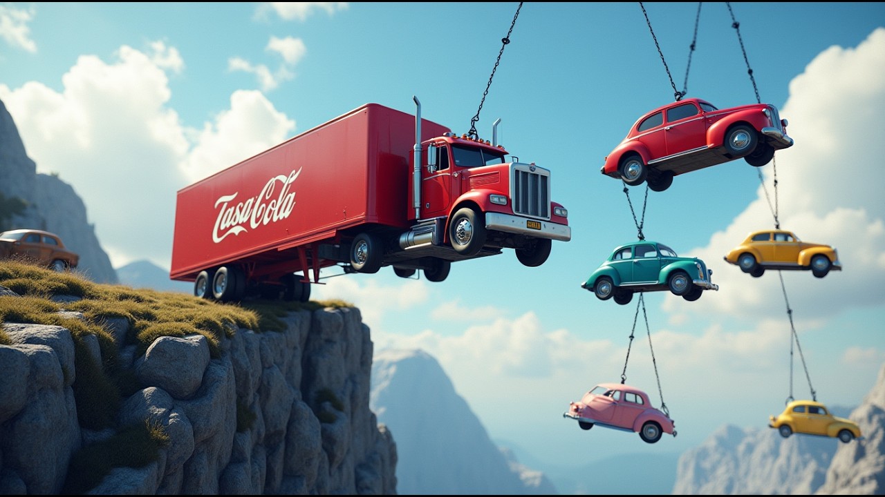 Truck vs. Gravity! Will It Escape This Impossible Drop? Watch This ...