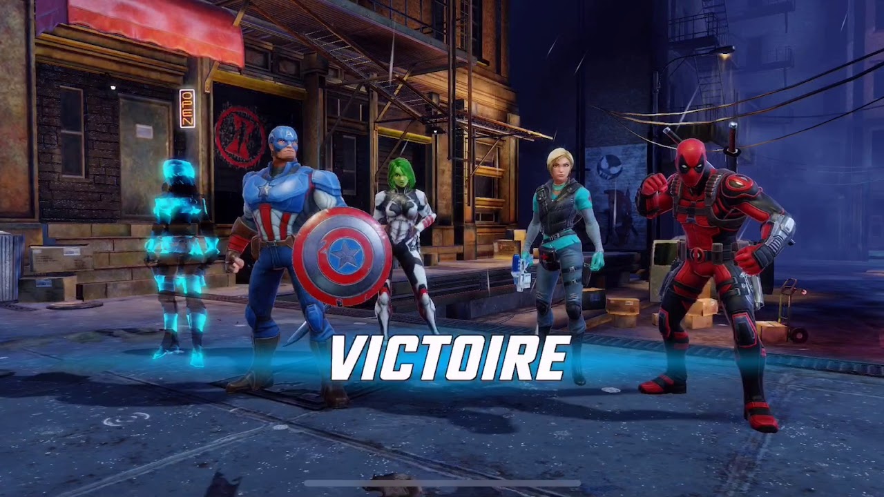 Marvel Strike Force - Raid DP En fuego 1 - YouTube