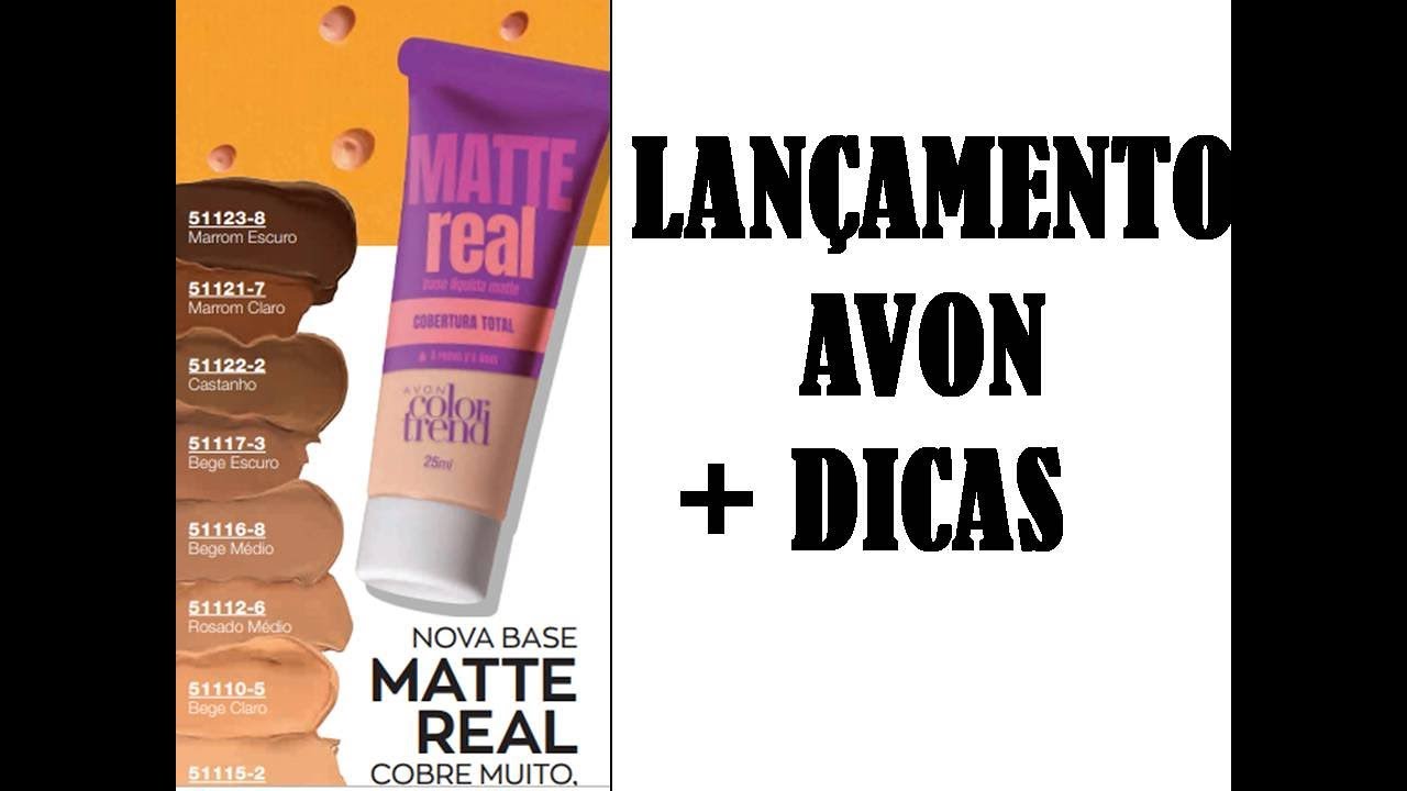 NOVA BASE COLOR TREND AVON MATTE REAL - YouTube