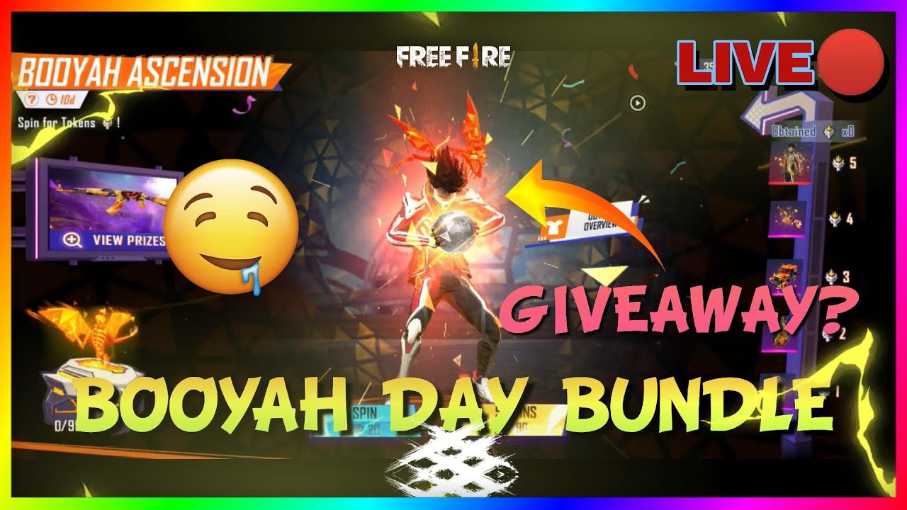 Booyah Day Bundle Giveaway | Free Fire Live Giveaway # ...