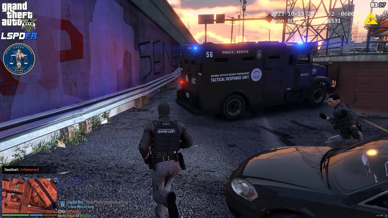 GTA V - LSPDFR 0.4.9🚔 - LSPD/LAPD - Gang Unit - Dangerous Pursuit | Car ...