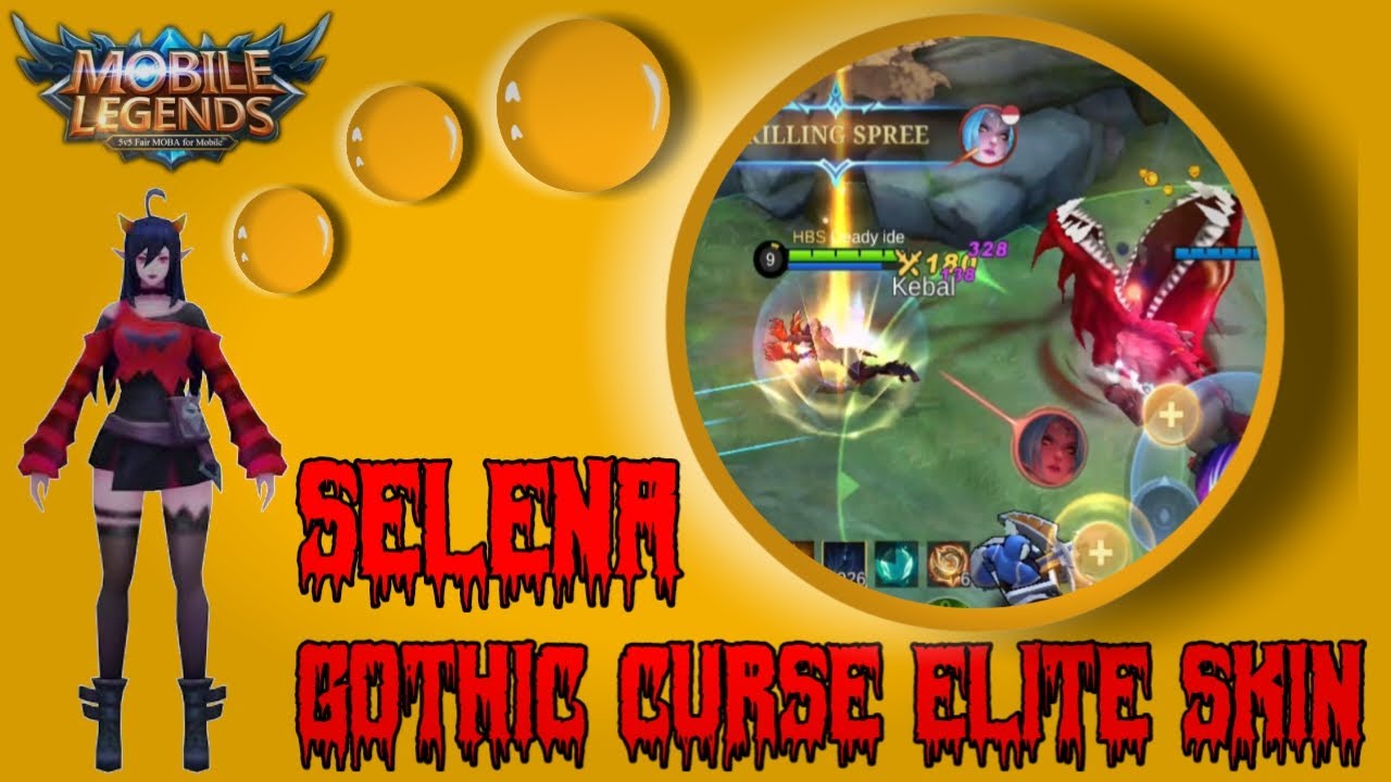 SELENA GOTHIC CURSE ELITE SKIN - Mobile Legends - YouTube