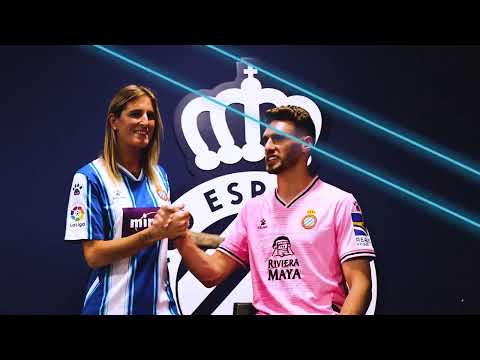 Présentation des maillots KELME pour le RCD ESPANYOL DE BARCELONE 2022 2023