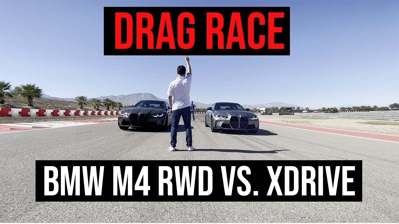 BMW M4 xDrive vs BMW M4 RWD: DRAG RACE - YouTube