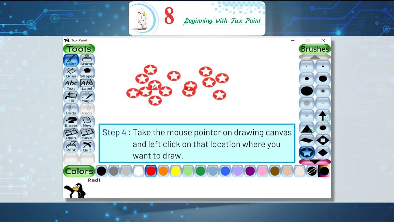 Ch 8 | Tanmay Books | Computer | Class 3 | Beginning with Tux Paint | For children - YouTube