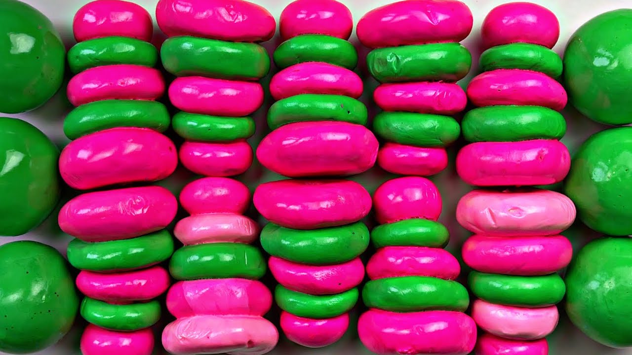 Cracking light plasticine. Slime. Satisfying compilation. - YouTube