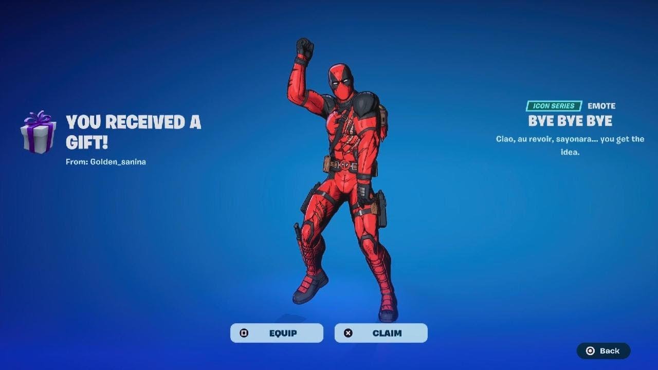 New EMOTE | BYE BYE BYE . FORTNITE - YouTube