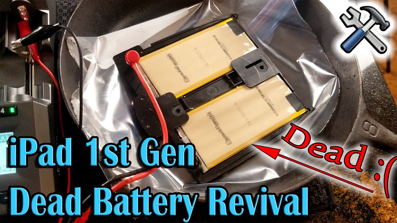 Cooking with Lithium | Apple iPad 1st Gen - dead battery revival - YouTube