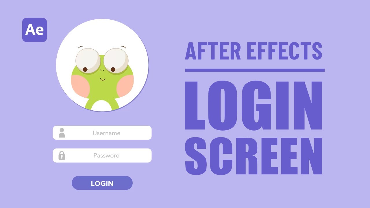 Login Screen Animation - After Effects Tutorial #88 - YouTube