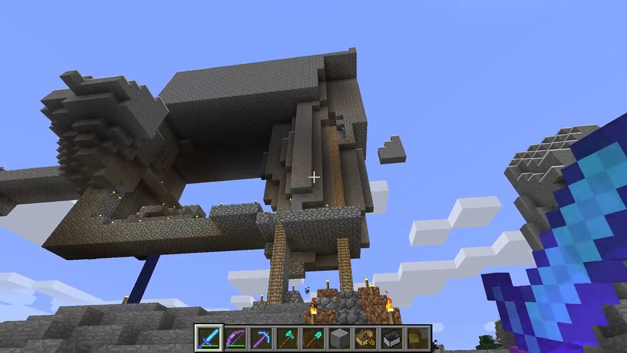 Minecraft : Floating Fort - YouTube