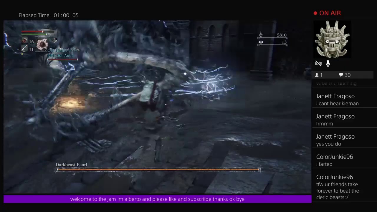 Bloodborne boss run: blood starved beast and forbidden woods - YouTube
