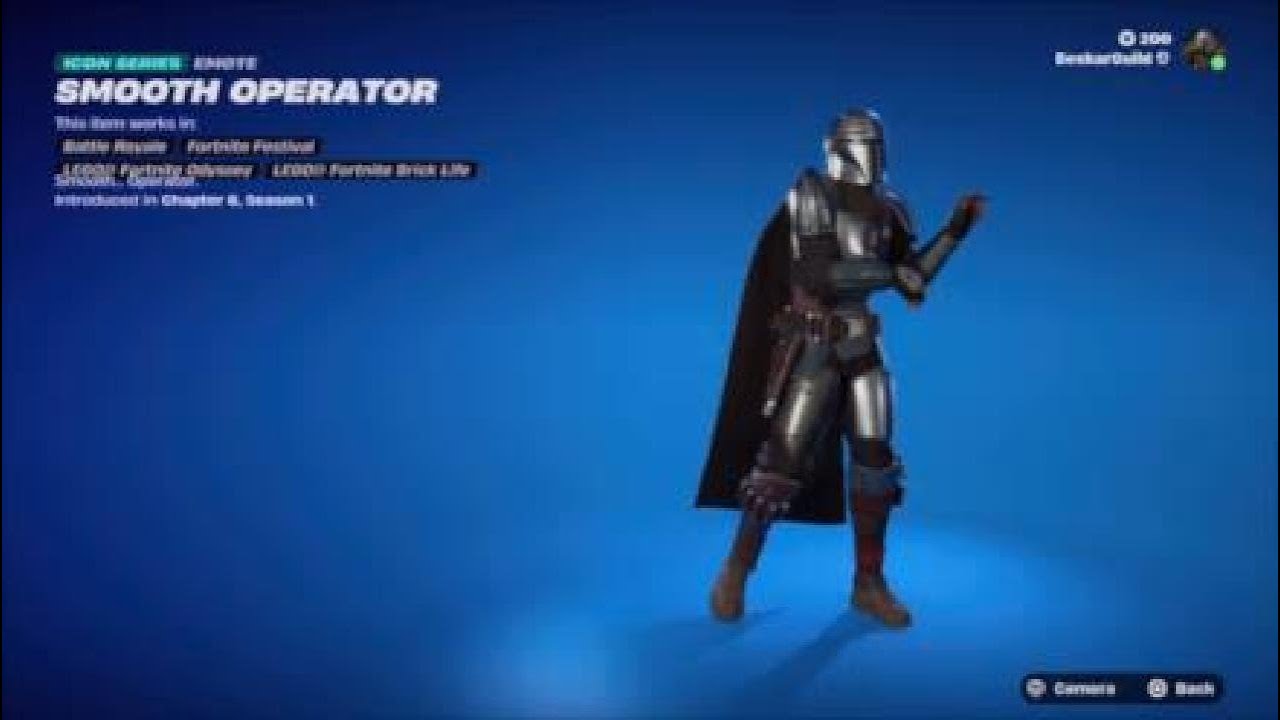 Fortnite Smooth Operator Emote! - YouTube